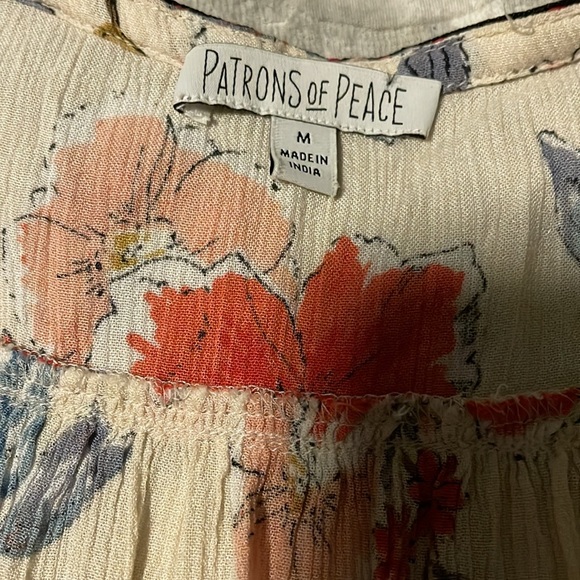 Patrons of Peace | Tops | Patrons Of Peace Sleeveless Floral Print Top ...